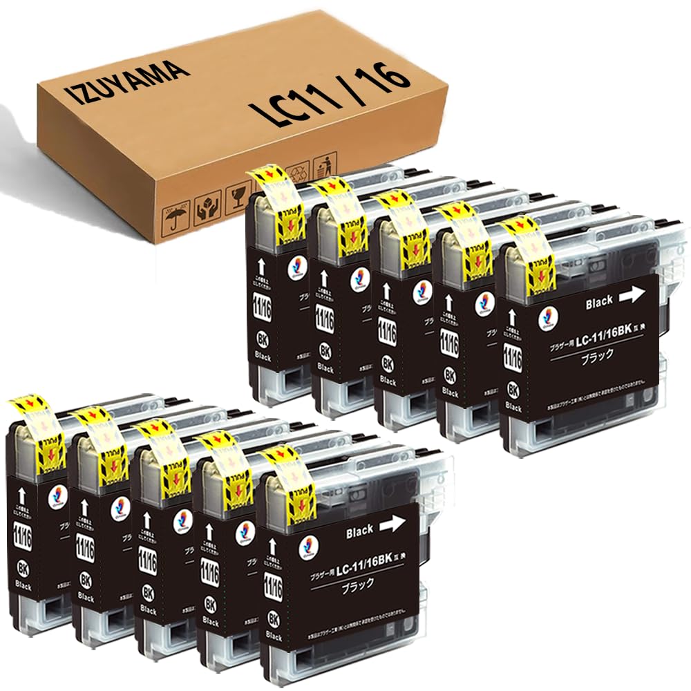 Amazon.co.jp: ブラザー(Brother)用 LC11-4PK LC16-4PK 互換インクカートリッジ【LC11/16 BK ...