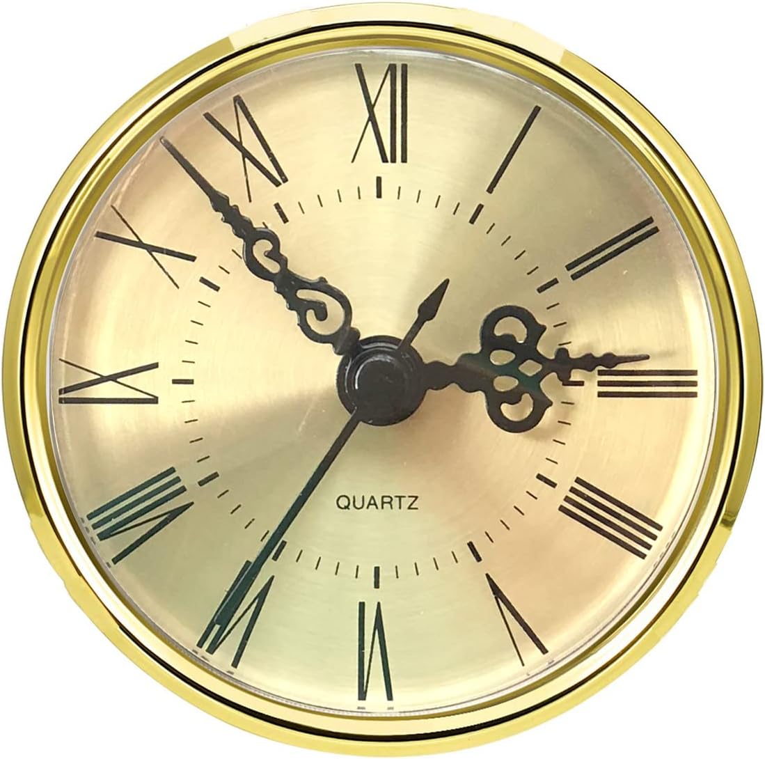 Amazon.com: HILLHOME Mini Clock Insert 4.3 Inch(110 mm) Round Quartz ...