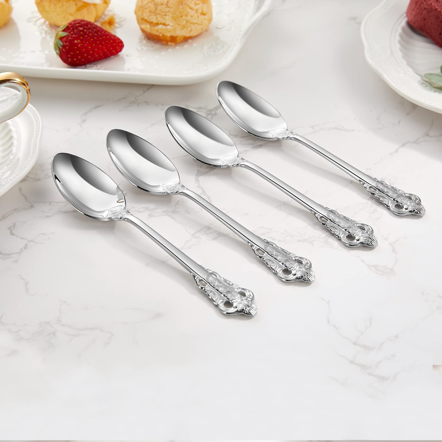 Snapklik.com : KEAWELL Luxury 6.3" Teaspoons, 18/10 Stainless Steel ...