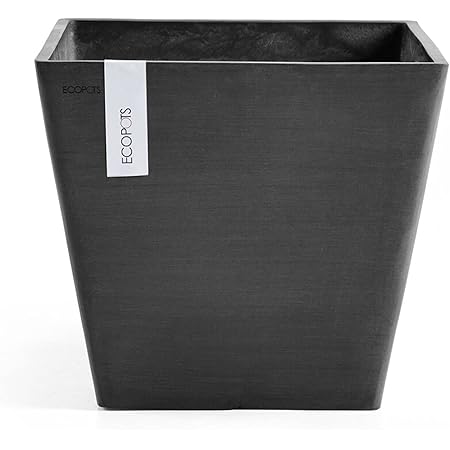 Amazon.com : Ecopots Rotterdam Durable Indoor/Outdoor Modern Square ...