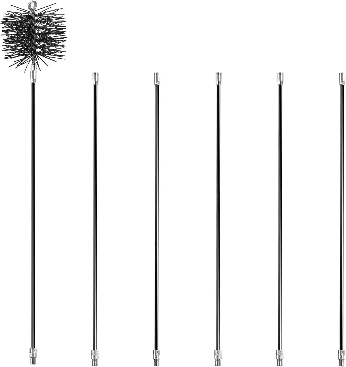 Amazon.com: 6Pcs 18 FT Total Fiberglass Chimney Rod Kit, 6 Inch Chimney ...