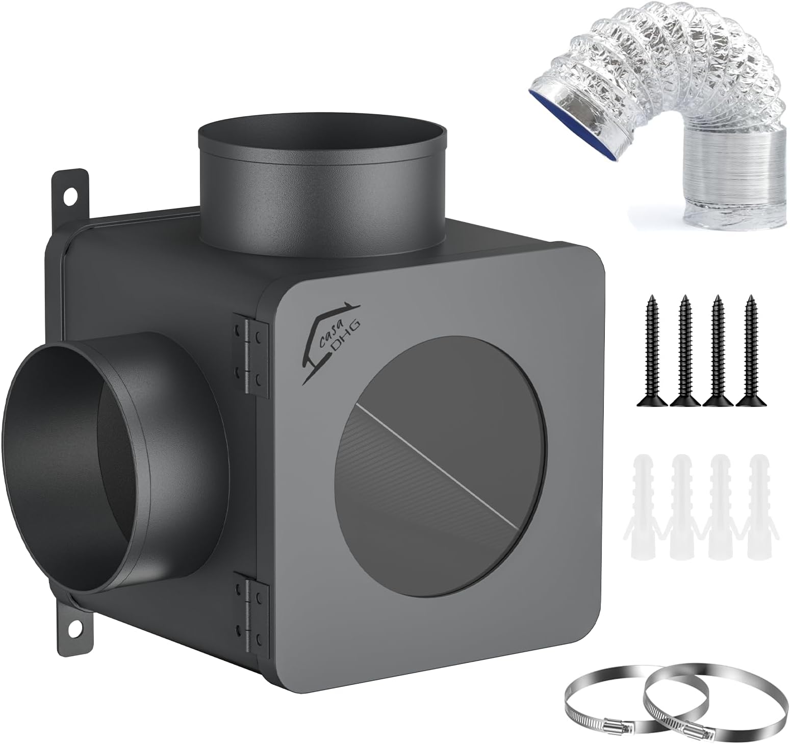 Amazon.com: CasaDHG Dryer Lint Trap,90-degree Indoor Dryer Vent Lint ...