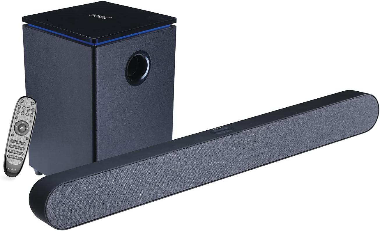 Croma 2.1 Channel Sound bar with wireless Subwoofer for Deep Bass (180W ...