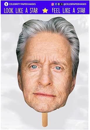 Amazon.com: Michael Douglas Mask Gordon Gekko Celebrity Face Masks ...