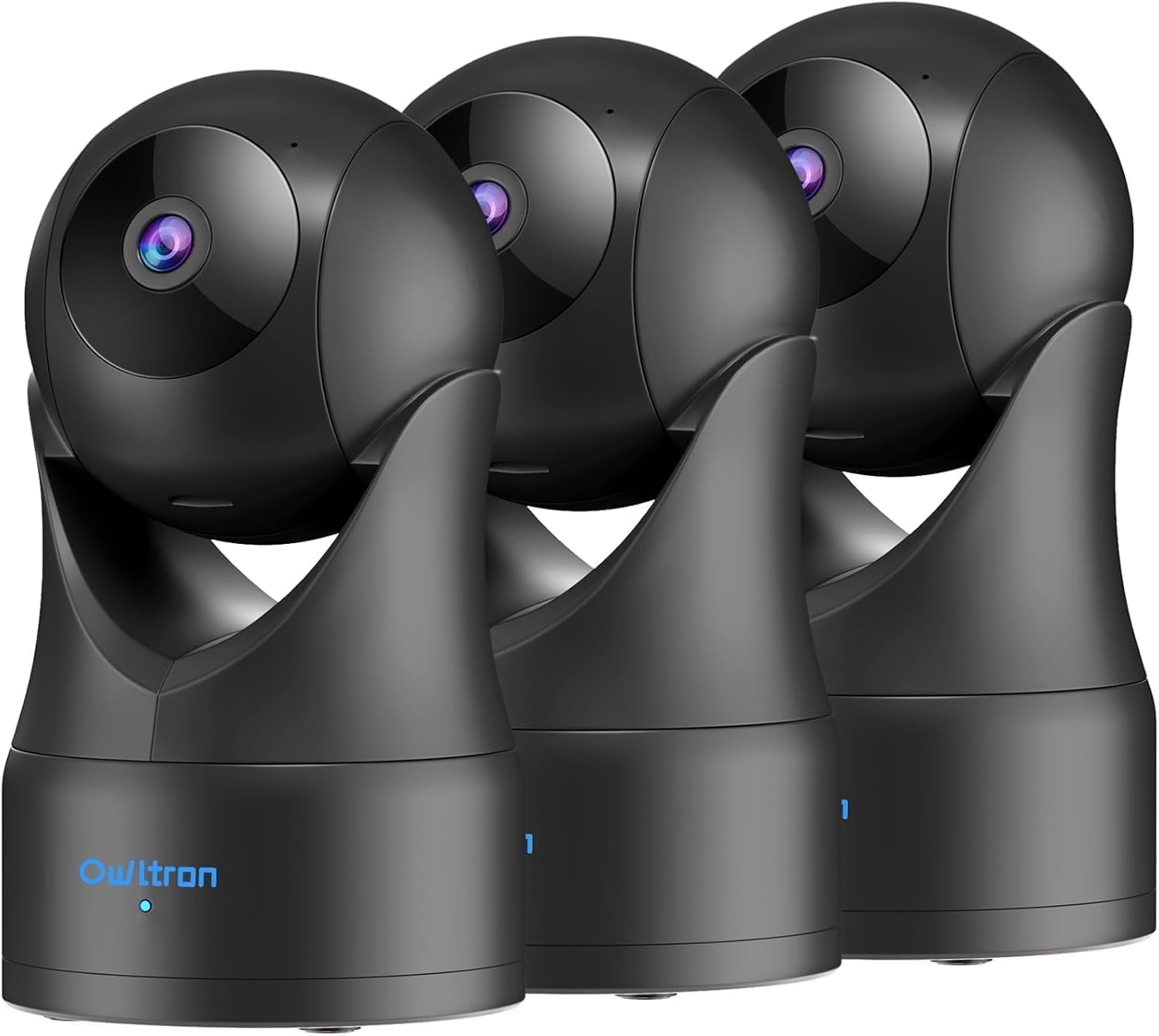 Amazon.com : owltron Indoor Security Camera 3 Pack, 2.4GHz WiFi Camera ...