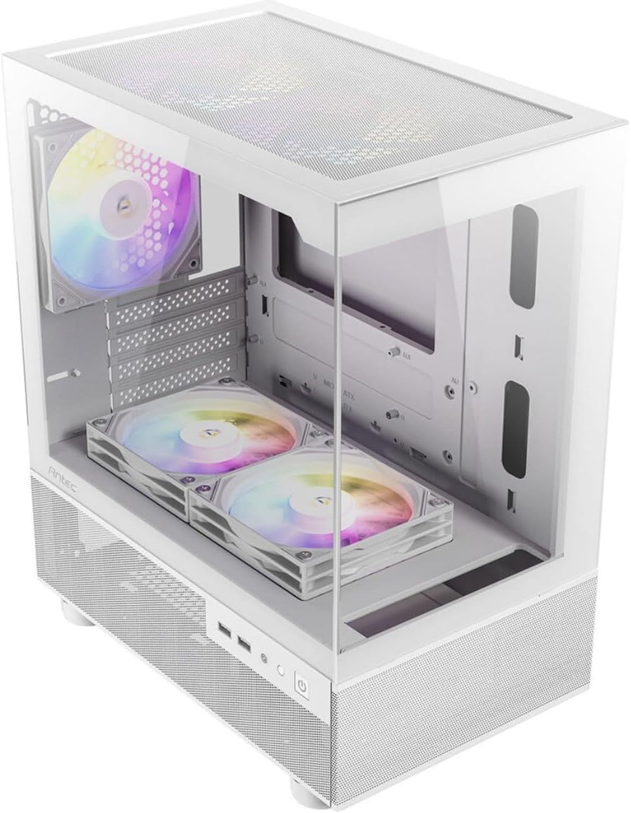 Antec CX200M RGB Elite, mATX, 270 degrees view, USB 3.0 x 2, Audio I/O ...