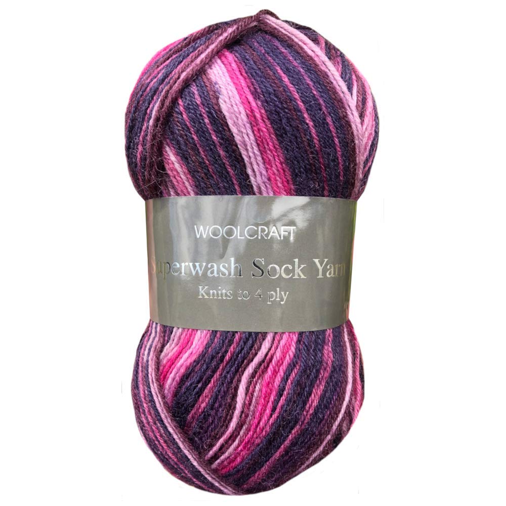 Woolcraft Superwash 4 ply Sock Yarn - 984 : Amazon.co.uk: Home & Kitchen
