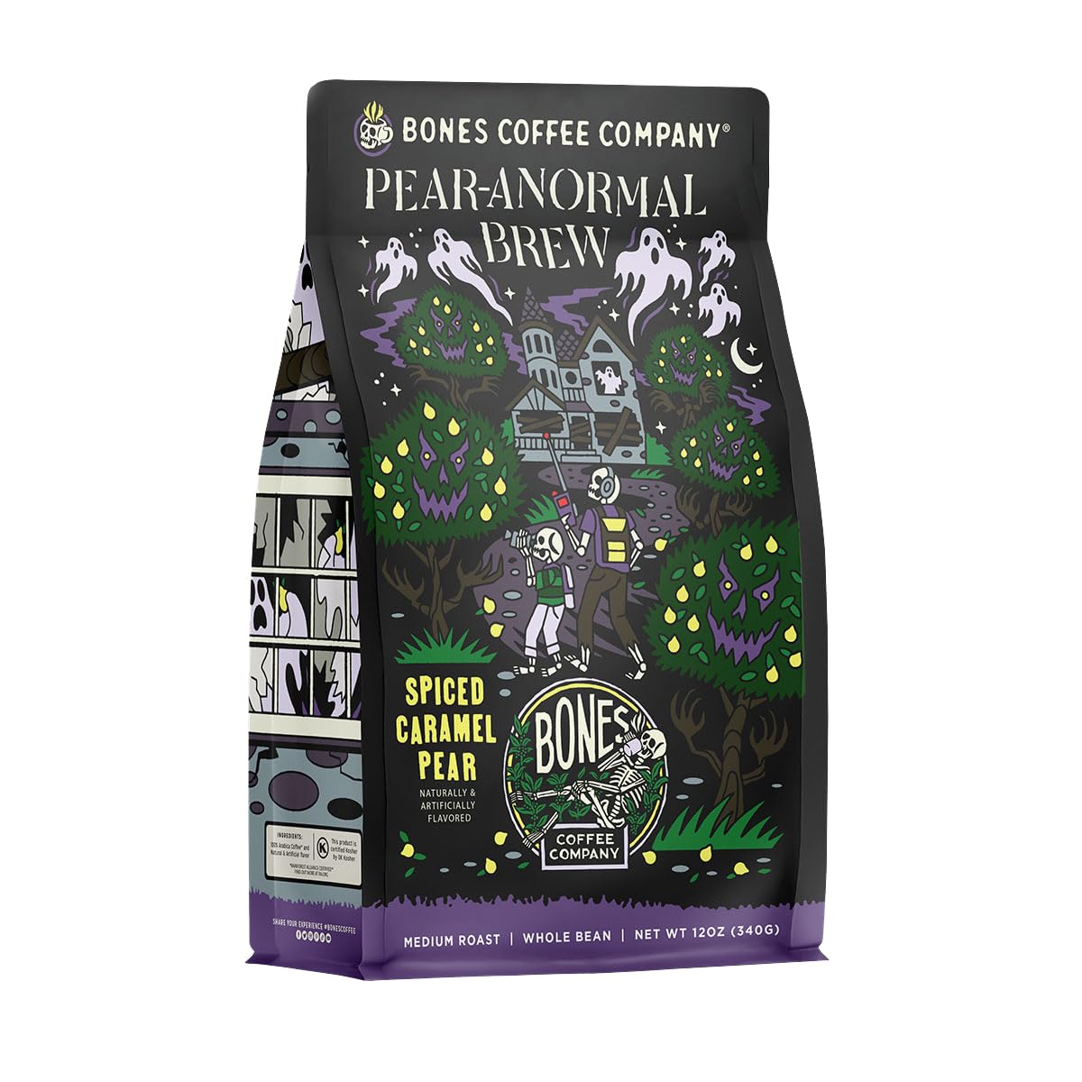 Amazon.com : Bones Coffee Company Pear-Anormal, Caramel and Spiced Pear ...