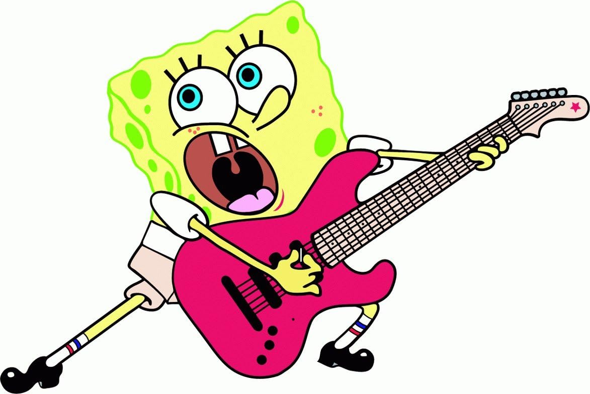 Spongebob Squarepants Cartoon Car Bumper Sticker Decal 6"x 3" : Amazon ...