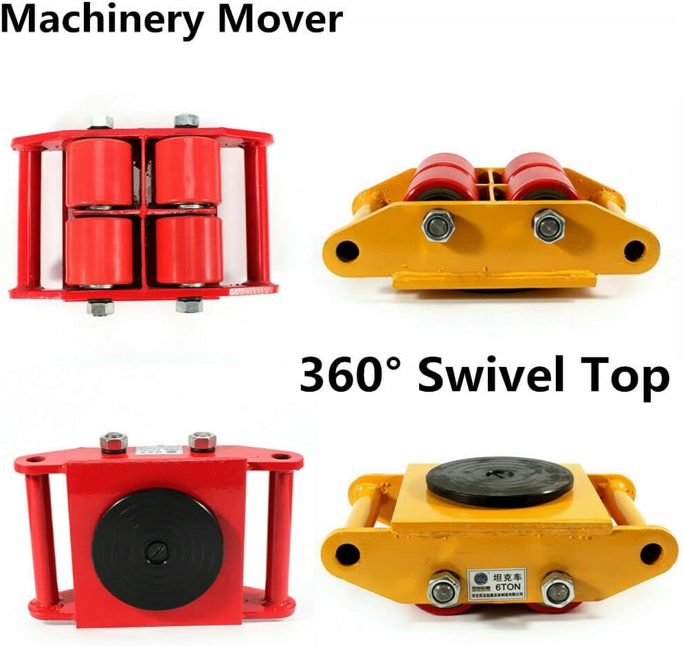 Buy 6 T Industrial Machinery Mover Heavy Machine 4 Roller Skate Cargo ...