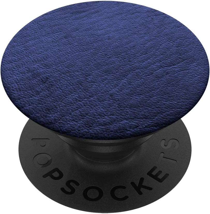 Amazon.com: Faux Blue Leather Pop Socket - Blue Leather Look Popsocket ...