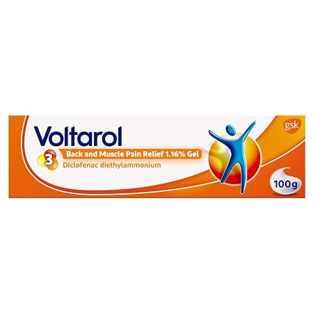 Voltarol 1.16 Percent Back and Muscle Pain Relief Gel