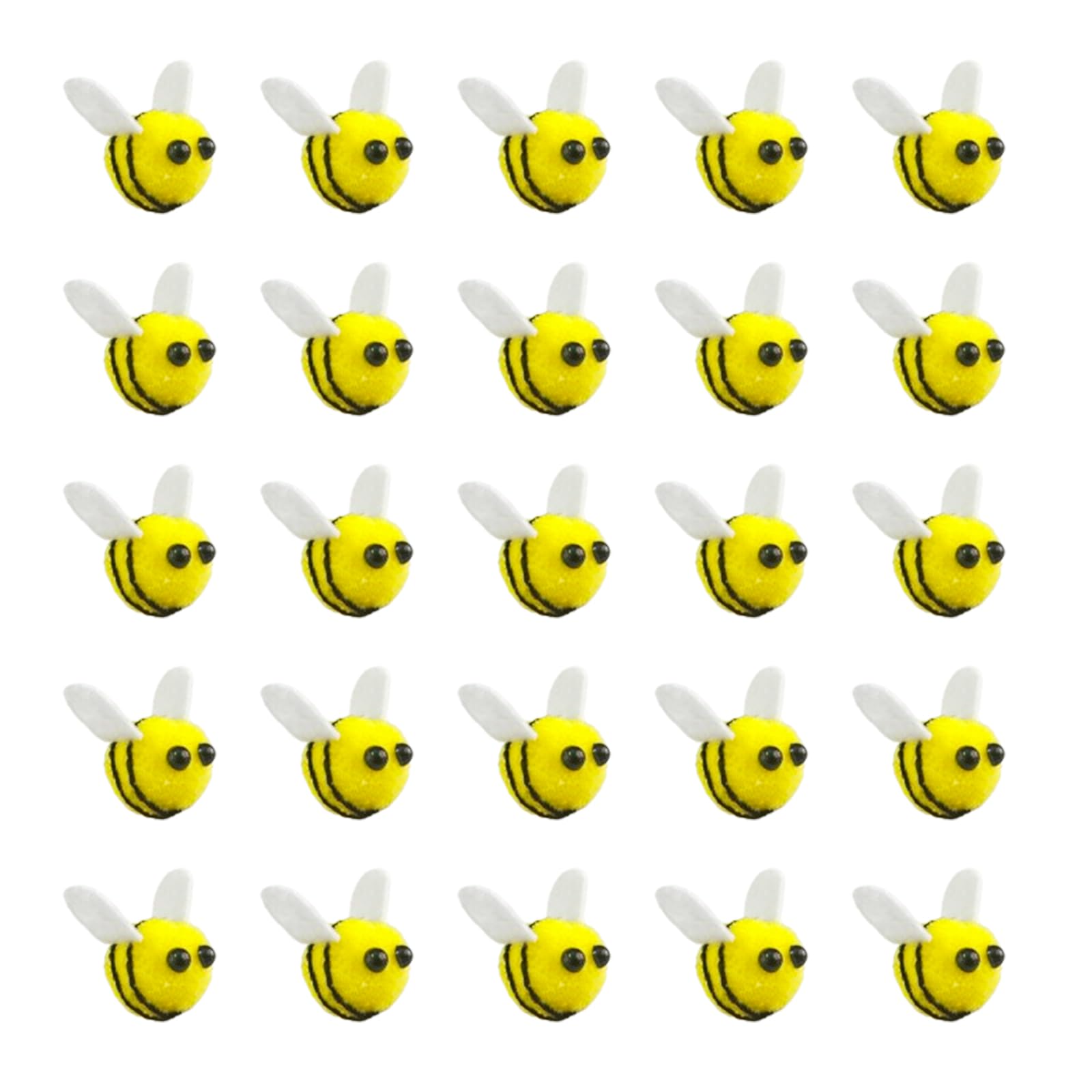 Amazon.com: Pcmursal 30 Pcs Wool Felt Bees Mini Bees for Crafts Bumble ...