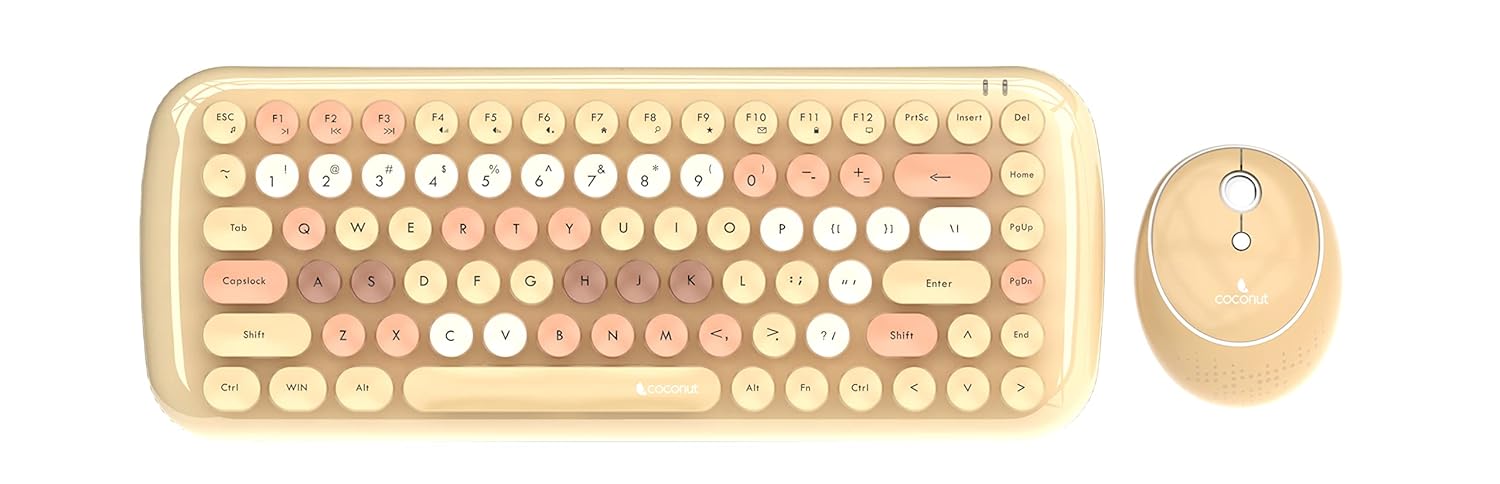 Amazon.in: Buy Coconut Bling Typewriter Inspired 2.4GHz Retro Wireless ...