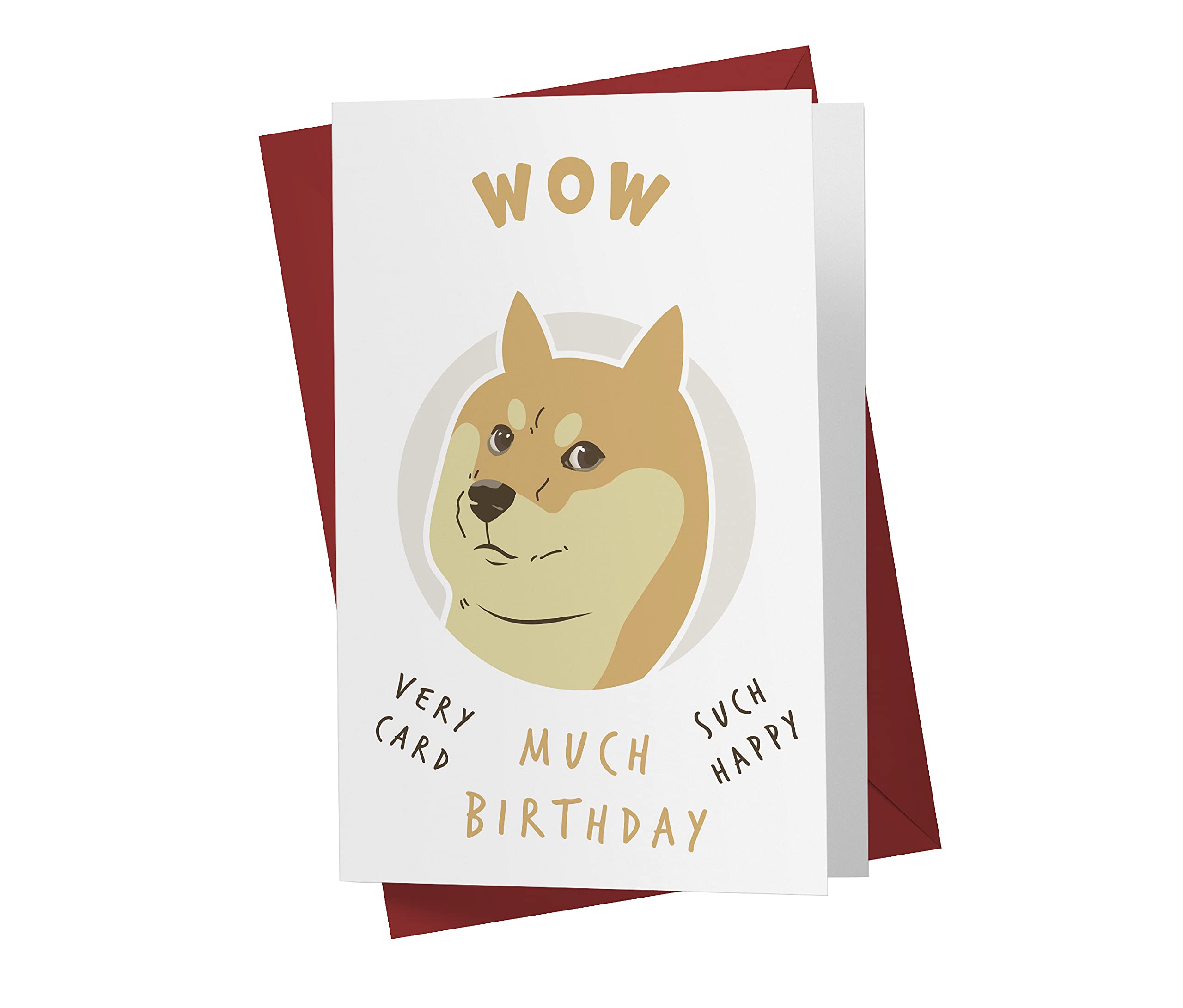 Buy Funny Doge Birthday Card For Him Her- Anniversary Card For Sister ...