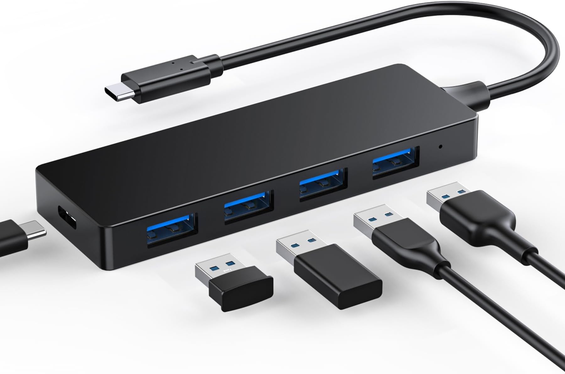 Amazon.com: BIVGAZA USB C Hub, 4 USB 3.0 Ports, USB C to USB Hub, USB C Splitter for Laptop ...