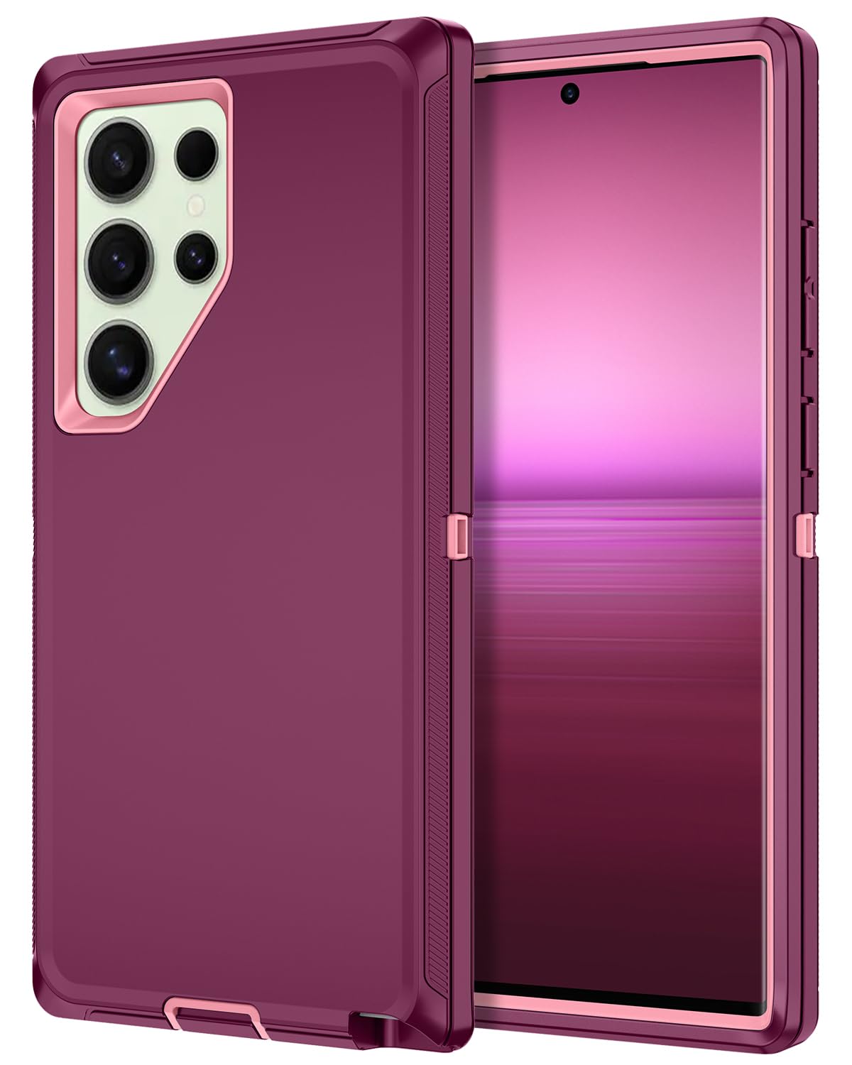 Amazon.com: I-HONVA for Samsung Galaxy S24 Ultra Case Shockproof Dust/Drop Proof 3-Layer Full ...