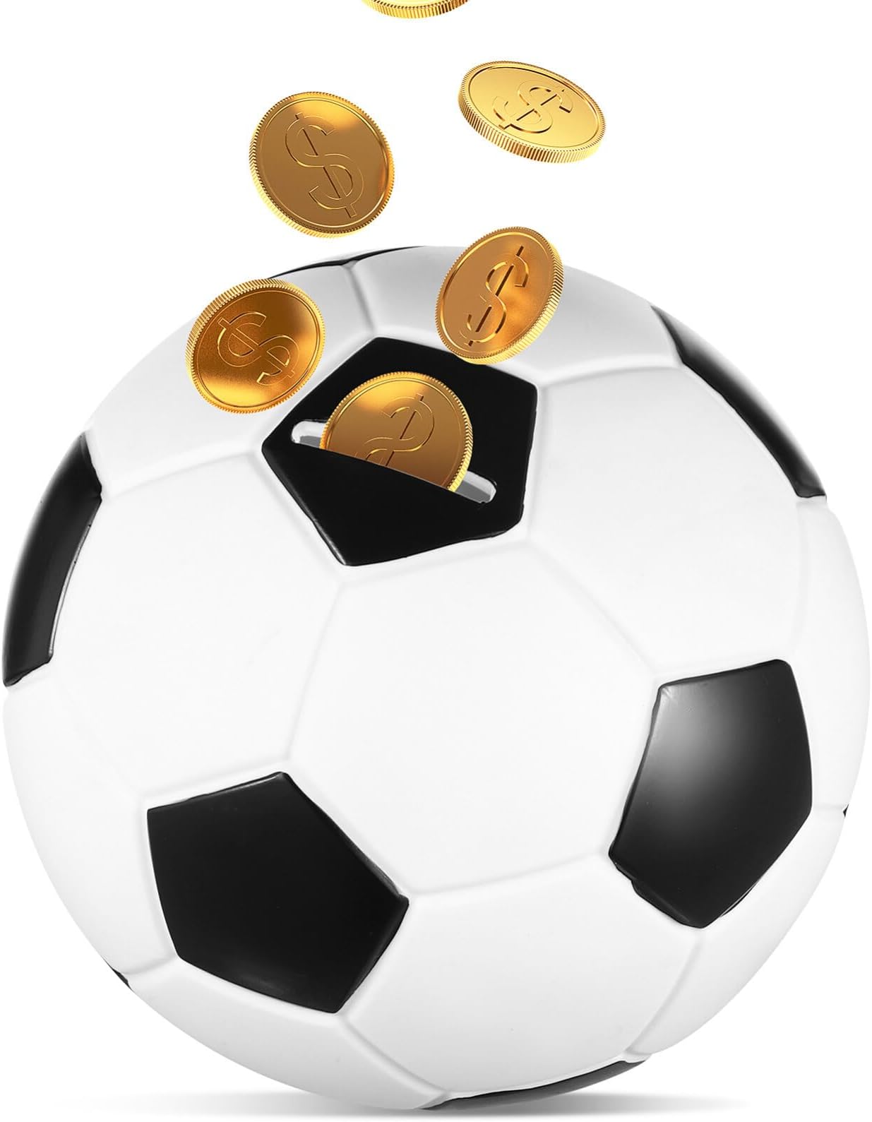 Amazon.com: Cosmos Soccer Ball Piggy Bank, 4 3/4" x 4 3/8" x 4 1/4" H ...