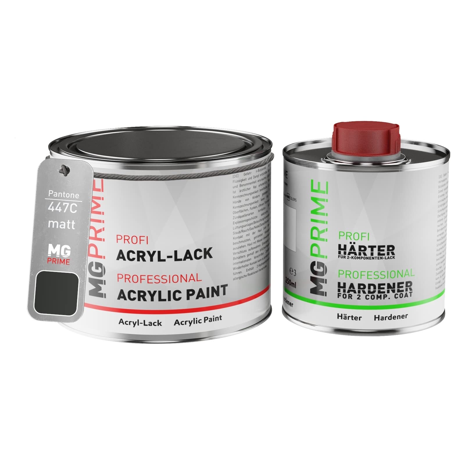 MG PRIME Pantone 447C Grey Acrylic paint matt 0.75 litre / 750 ml can ...