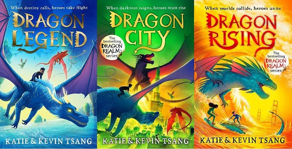 Dragon City, Dragon Rising, Dragon Legend 3 Book Set by Katie & Kevin ...