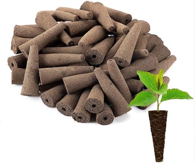 SPORTARC 100PCS Grow Sponges Seed Starter Pods Root Growth Sponge Plugs ...
