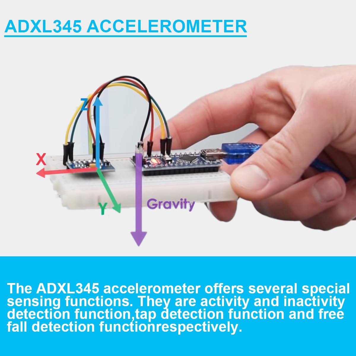 Daokai Gy 291 Adxl345 Digital 3 Axis Acceleration Of Gravity Tilt Module Iic Spi