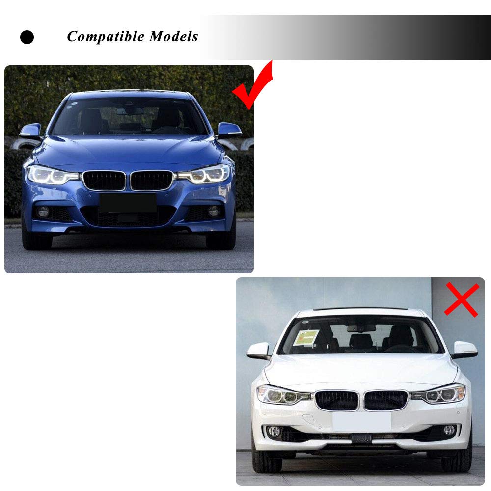 JC SPORTLINE Carbon Fiber Front Bumper Lip Fits for BMW 3 Series F30 ...