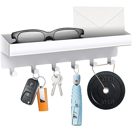 Amazon.com: Key Holder for Wall Entryway Mail Holder for Wall Adhesive ...
