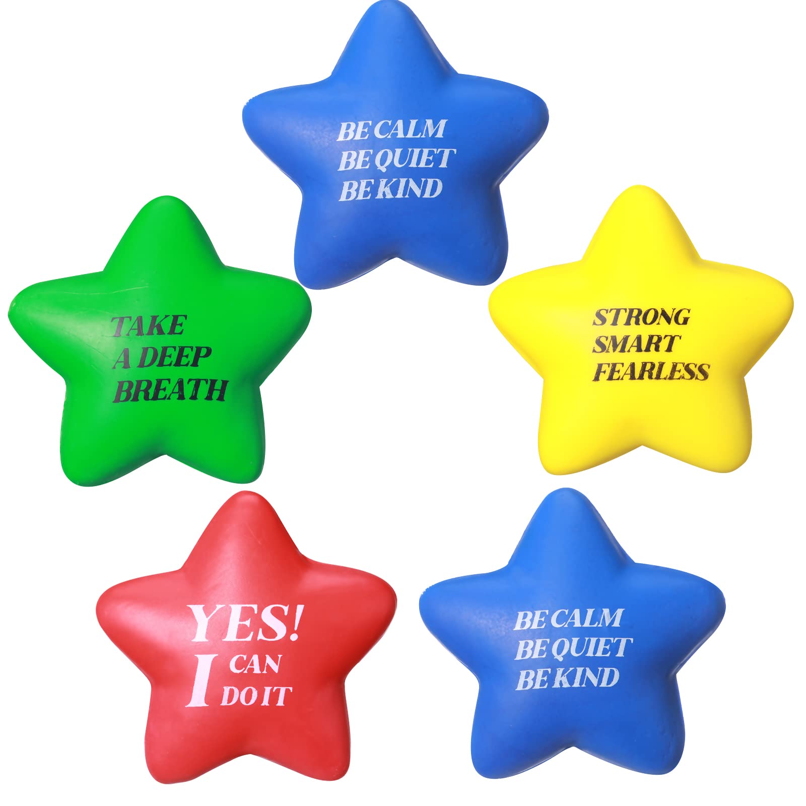 Stress Balls 4 Pieces Star Shape Hand Exercise Balls Grip Strengthener ...