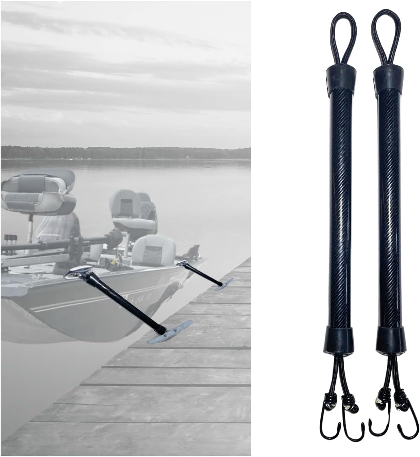 Amazon.com: Dock Rods for Boat Mooring/Docking, 16' Dock Poles Bungee ...