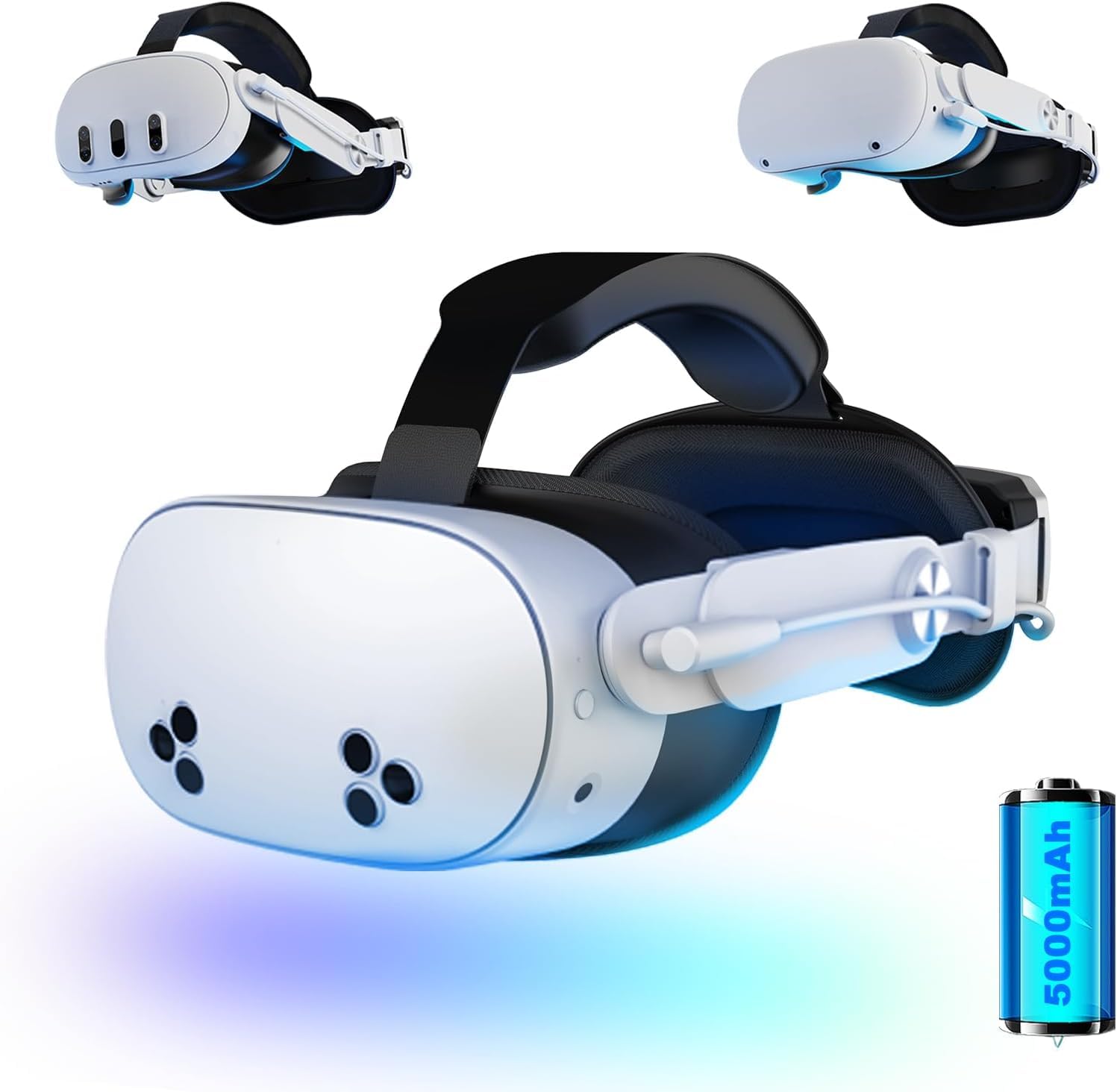 Battery Head Strap Compatible with Meta Quest 3s, Quest 3 and Meta ...