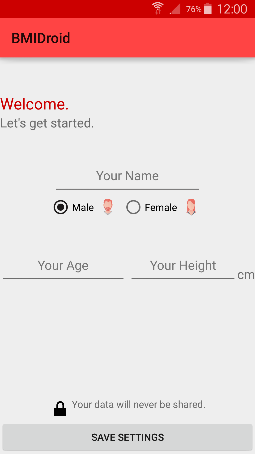 BMIDroid BMI & BMR Calculator - App on Amazon Appstore