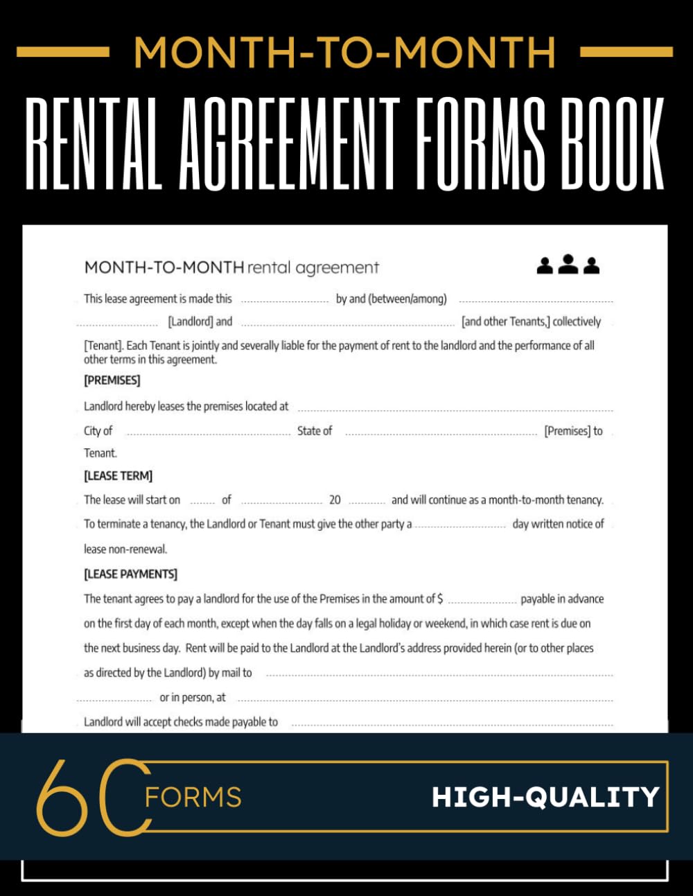 Month to Month Rental Agreement Forms Book, 60 Forms - Month-to-Month ...
