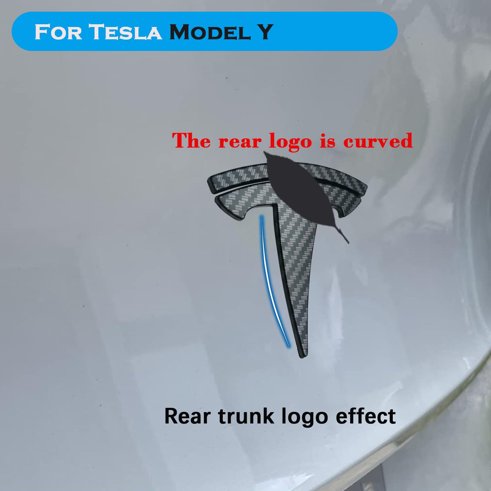 Snapklik.com : YHCDSEA For Model Y Emblem Badge Sticker Cover, Fit For ...