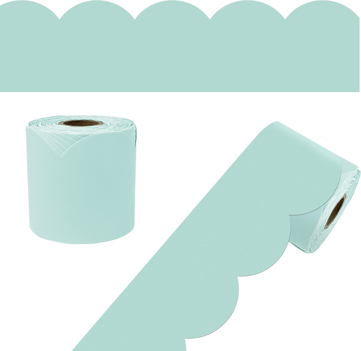 Carson Dellosa 65Ft of Sea Glass Green Bulletin Board Borders, 1 Roll ...