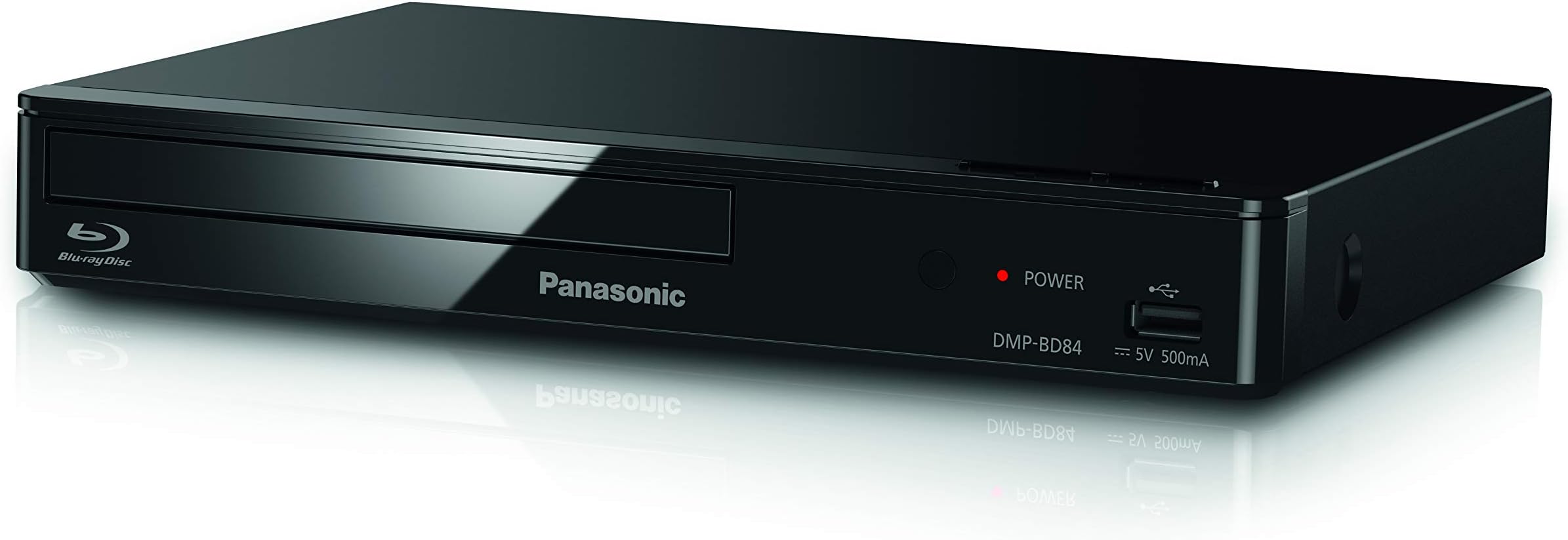 Amazon.com: Panasonic DMP-BD84EG-K 3D Blu-Ray DVD Player, Black, 1080p ...