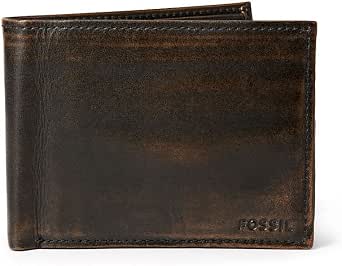 Fossil Men's Carson International Traveler Wallet, Black, One Size at ...
