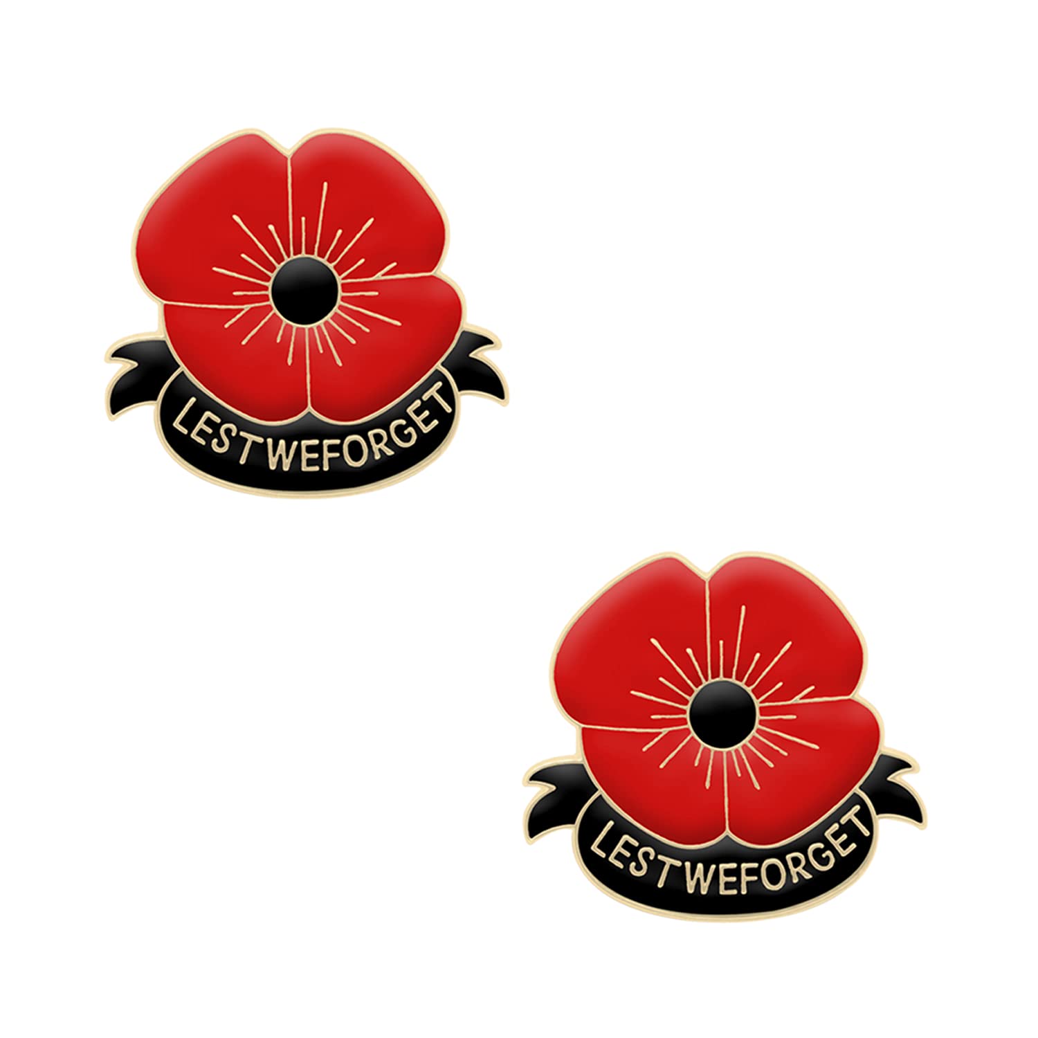 Poppy Badges And Pins 2021 Poppy Brooches Lest We Forget | Desertcart UAE
