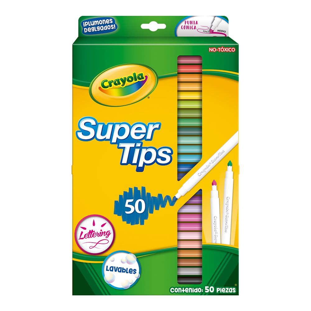 CRAYOLA 50 Super Tips : Amazon.com.mx: Juguetes y Juegos