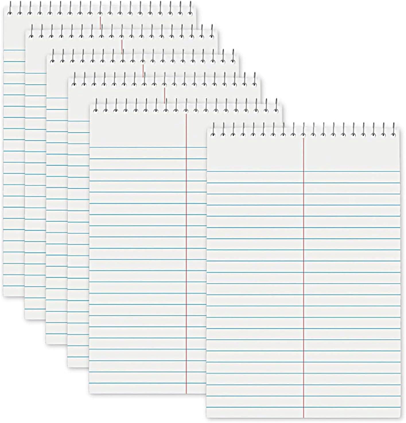 Snapklik.com : Steno Pads Spiral 6x9, Top Spiral Notepad, Steno Note ...