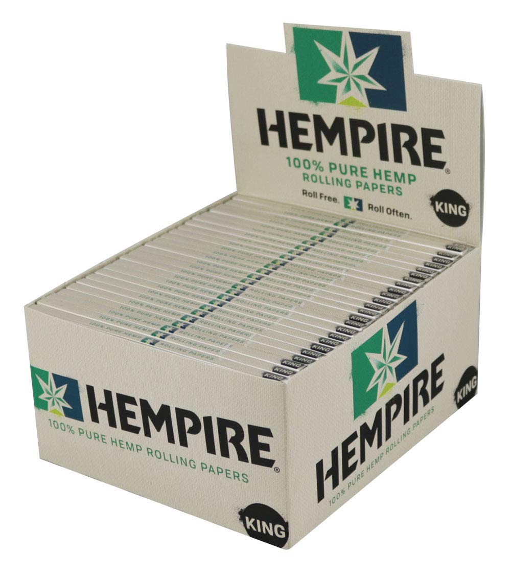 Amazon.com: 50PK Display - Hempire Hemp Rolling Papers - Kingsize ...