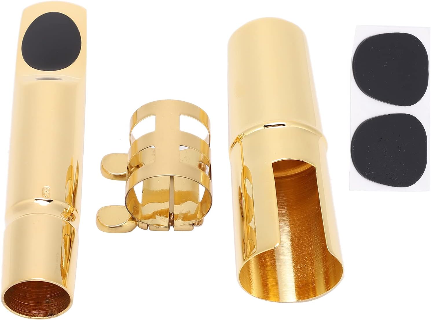 Amazon.com: Yibuy Gold Plated Brass B-flat Tenor Saxophone Sax ...