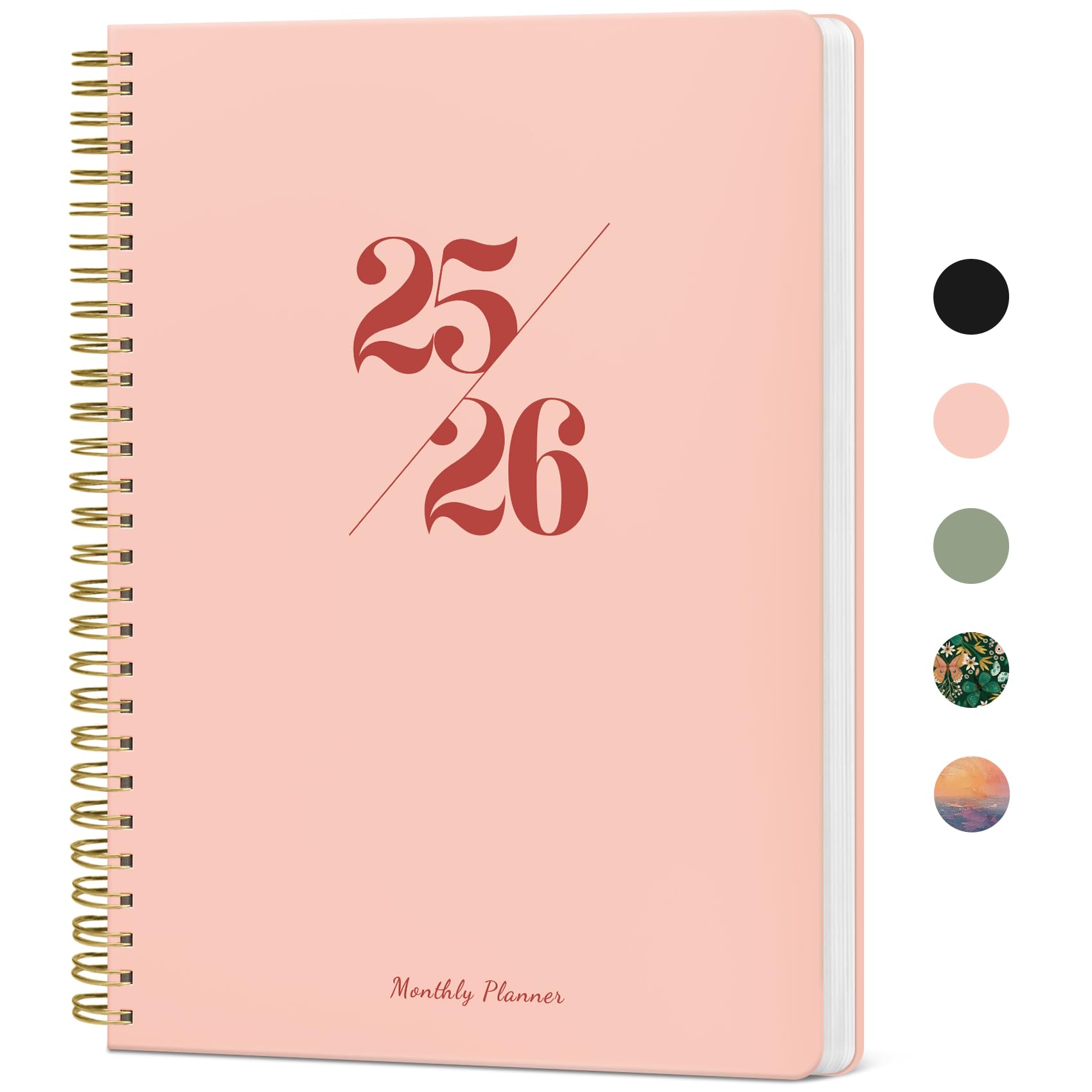 Amazon.com : Monthly Planner 2025-2026, 18 Months Planner Calendar 2025 ...