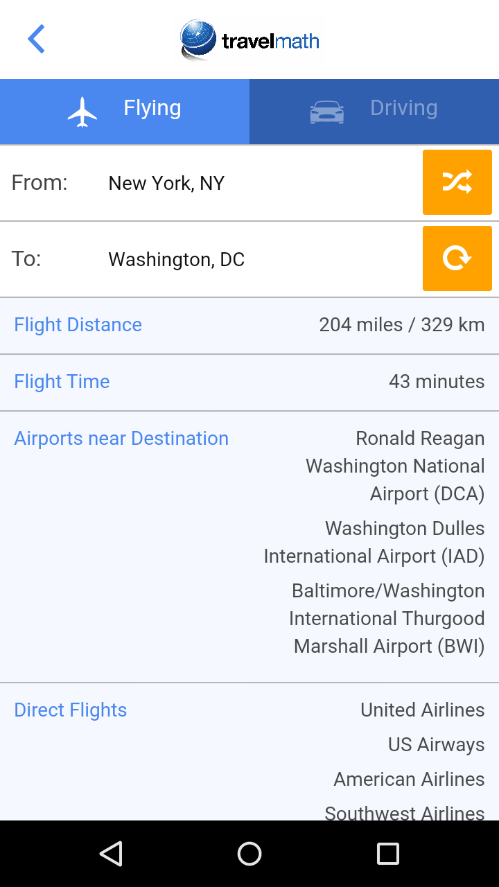 Travelmath - trip calculator:Amazon.com:Appstore for Android
