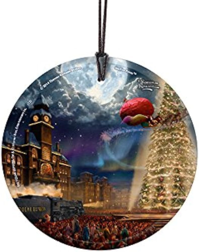 Amazon.com: North Pole Express Train Themed Christmas Ornament ...
