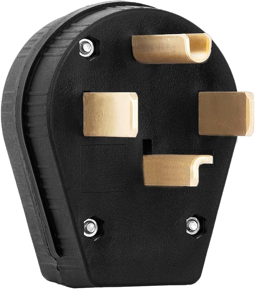 USA 3-Prong Male AC Plug, UL Nema 6-15P 3 Pole Straight DIY Rewirable ...