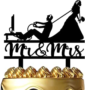 Amazon.com: Video Game Wedding Cake Topper Game Over Cake Topper Game ...