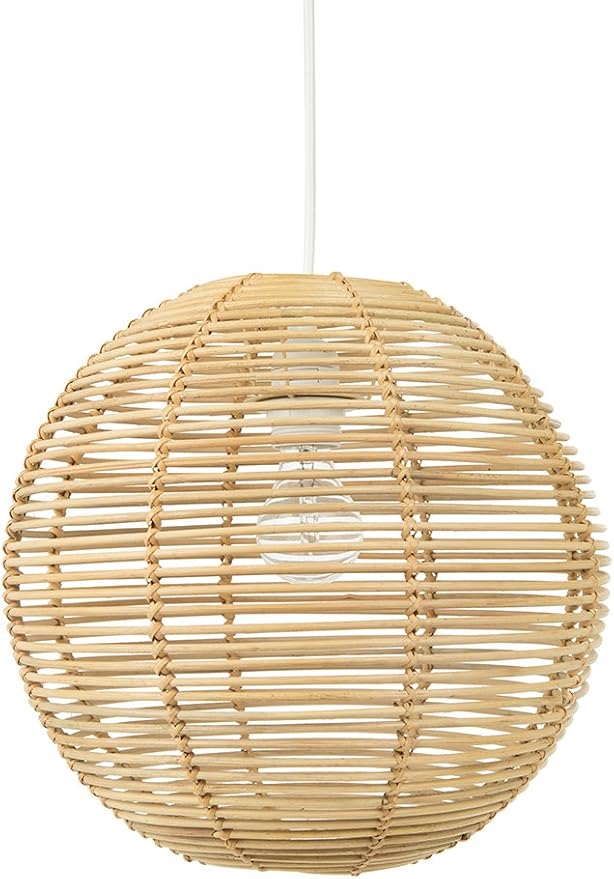 Amazon.com: KOUBOO Palau Continuous Weave Wicker Ball Pendant Lamp ...