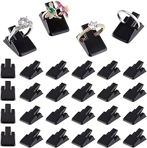 Amazon.com: PH PandaHall 36pcs Black Plastic Ring Holder Small Jewelry ...