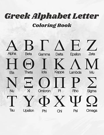 Greek Alphabet Letter & Coloring Book: Unlock the Ancient Wisdom ...